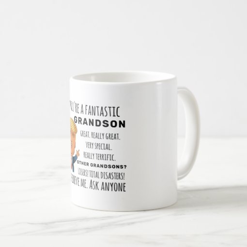 Funny Grandson Birthday Best Gift Coffee Mug | Zazzle