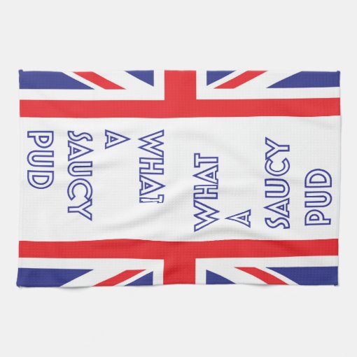 Funny Great British Bake Off Saucy Pud Kitchen Towel | Zazzle