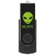 Funny green alien head USB flash drive stick | Zazzle