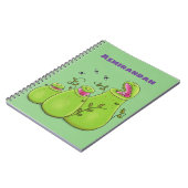 Funny green carnivorous pitcher plants cartoon notebook | Zazzle