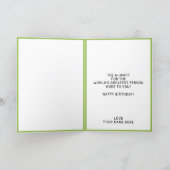 Funny Green Frog Toad Cool Aunt Happy Birthday Thank You Card | Zazzle