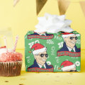 Funny Green Ho Its President Joe Biden Christmas Wrapping Paper | Zazzle