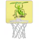 Funny green praying mantis cartoon illustration mini basketball hoop ...