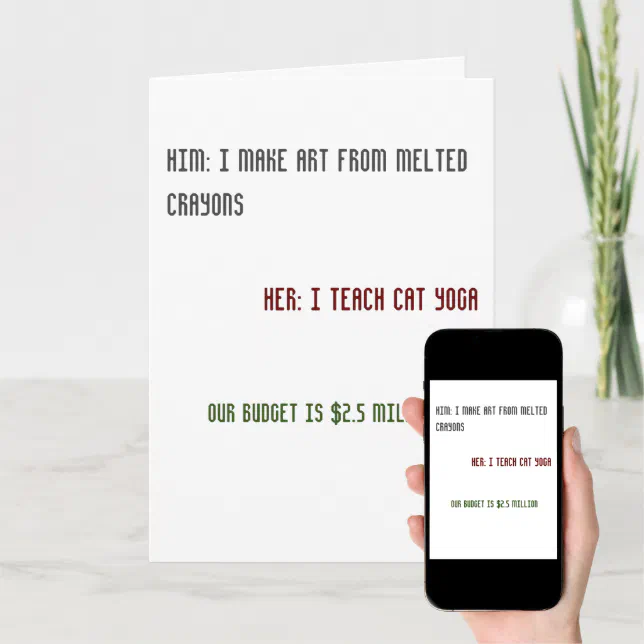 Funny Greeting Card | Zazzle