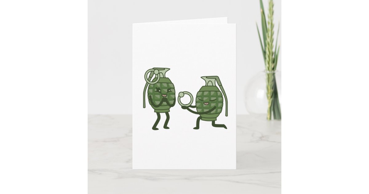 Funny Grenade Couple Card | Zazzle