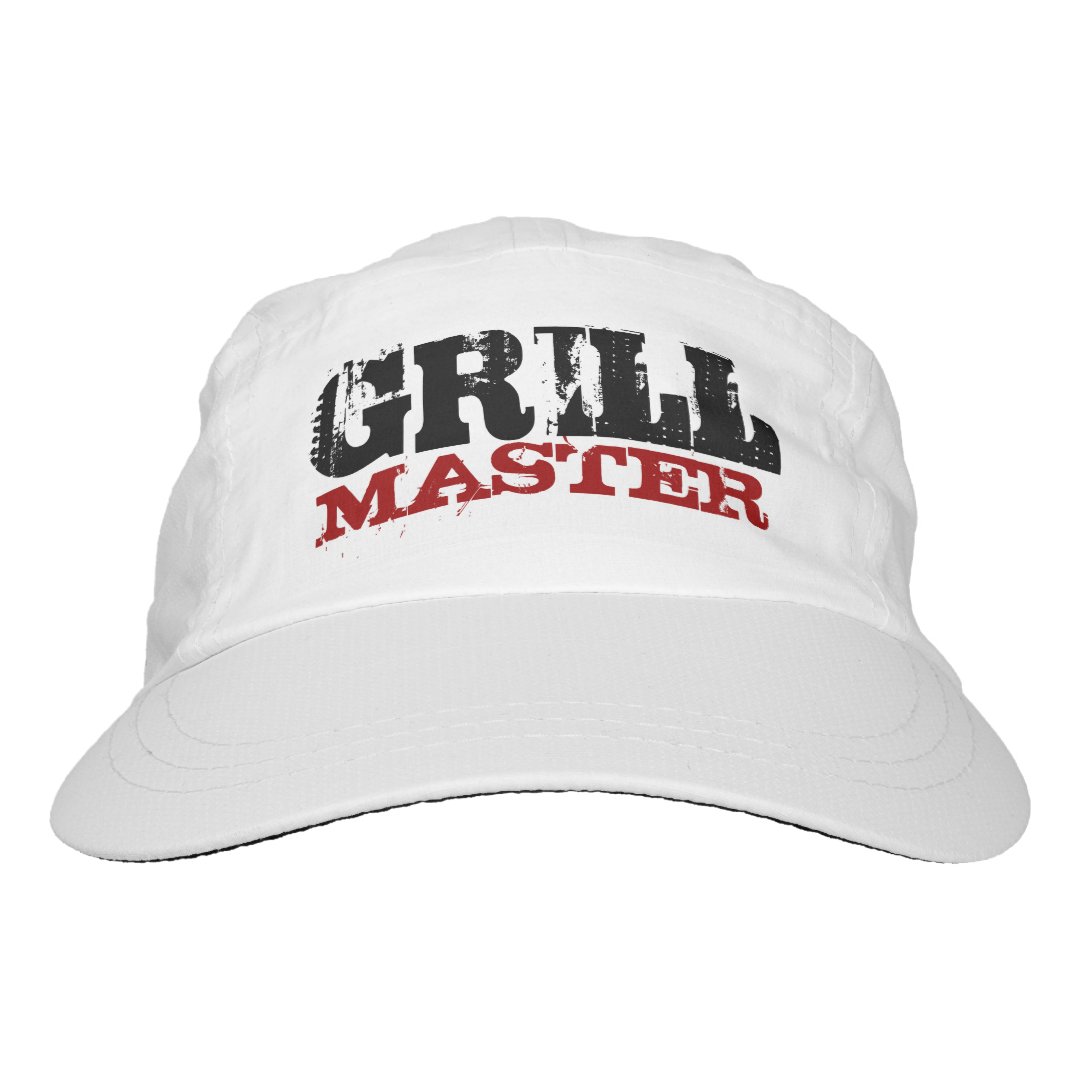 Funny Grill Master cooking hat for BBQ chef | Zazzle