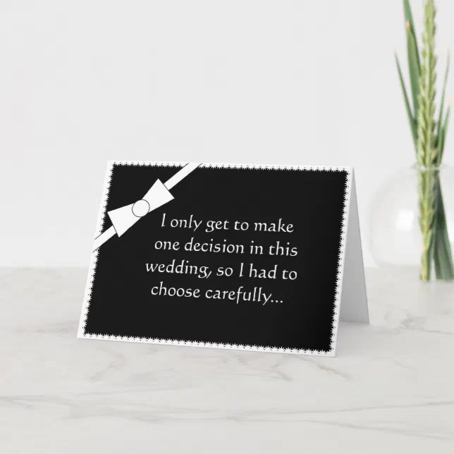 Funny Groomsman Request Card | Zazzle