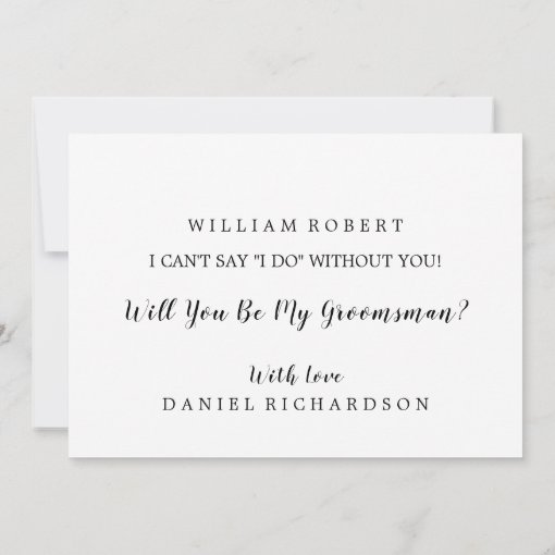 Funny Groomsmen Proposal Card | Best Man Proposal | Zazzle