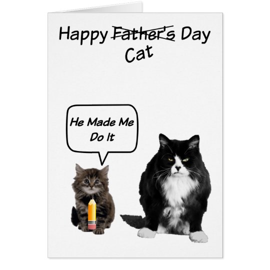Funny Grumpy Cat Father's Day Cards | Zazzle.com