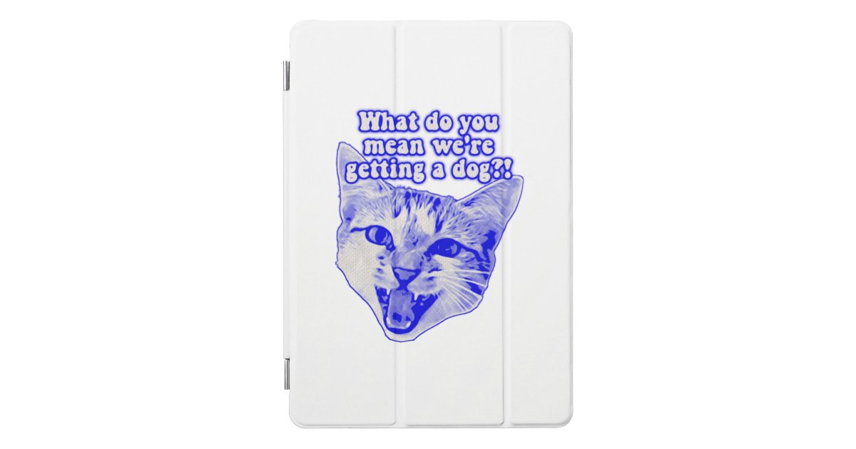 Funny grumpy cat meme for kitty and cat lovers iPad pro cover | Zazzle