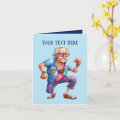 funny grumpy old man add message card | Zazzle