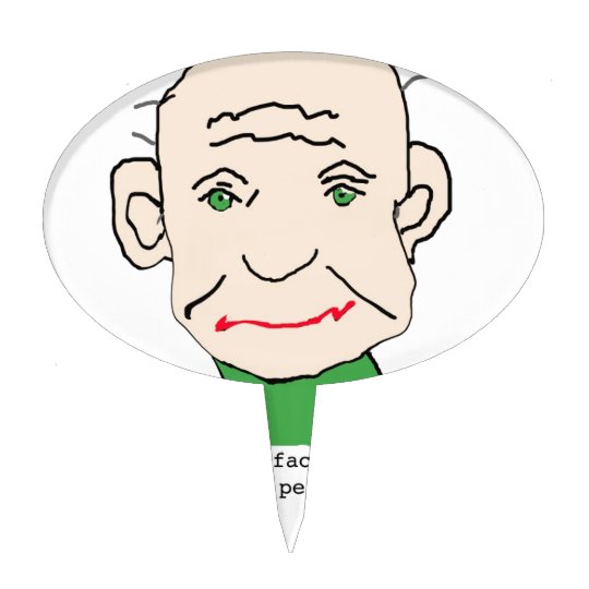 Funny Grumpy Old Man Cake Topper | Zazzle.com