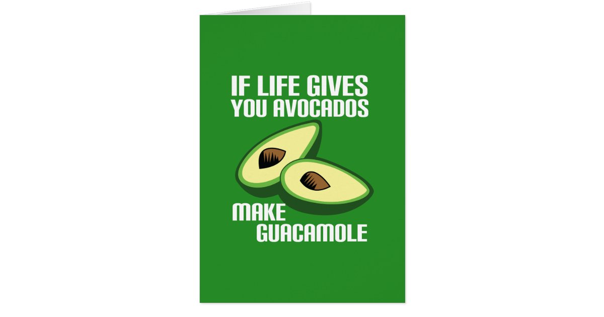 Funny Guacamole Avocado Joke | Zazzle