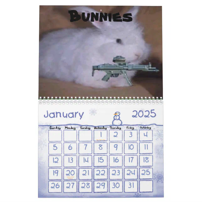Funny guns Calendar | Zazzle