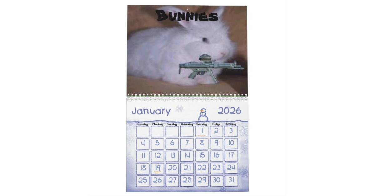 Funny guns Calendar | Zazzle