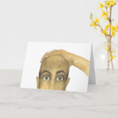 Funny Guy With No Hair Card | Zazzle