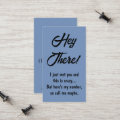 Funny Guys Here's My Number Call Me Maybe Dating Calling Card | Zazzle