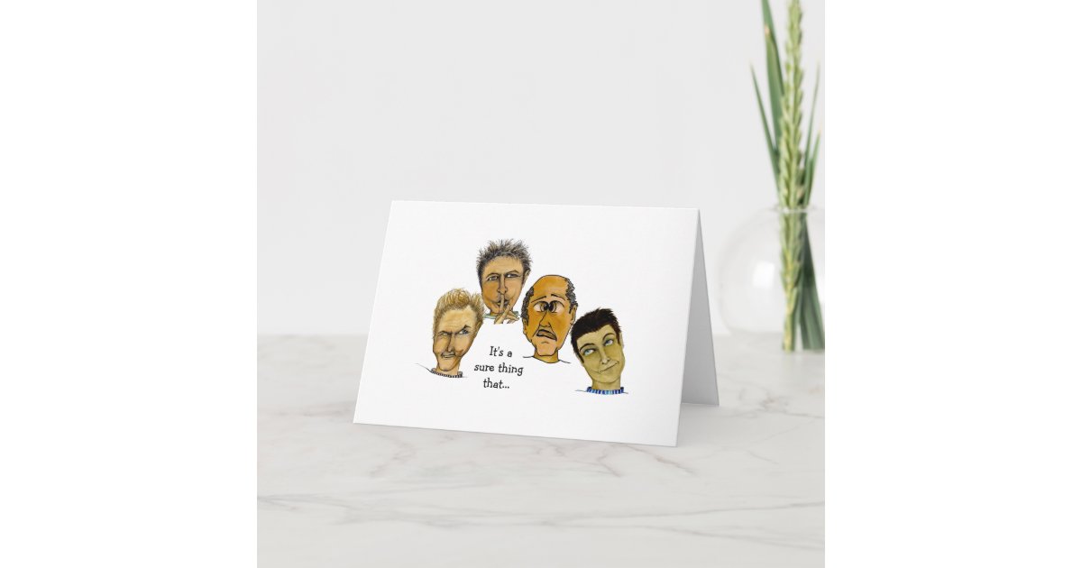 Funny Guys Hit the Fan Card | Zazzle