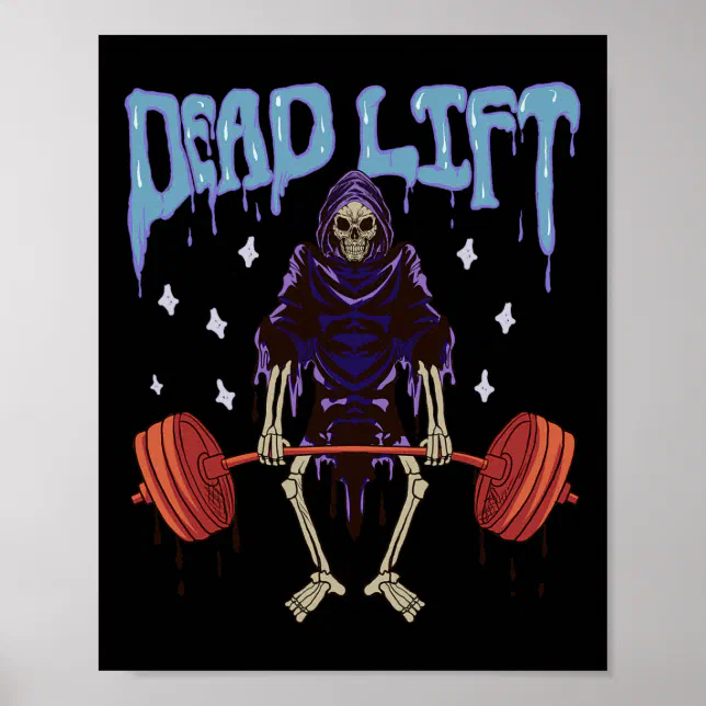 Funny Gym - Grim Reaper Deadlift Workout - Occult Poster | Zazzle