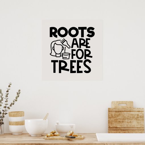 funny hair stylist word art roots poster | Zazzle