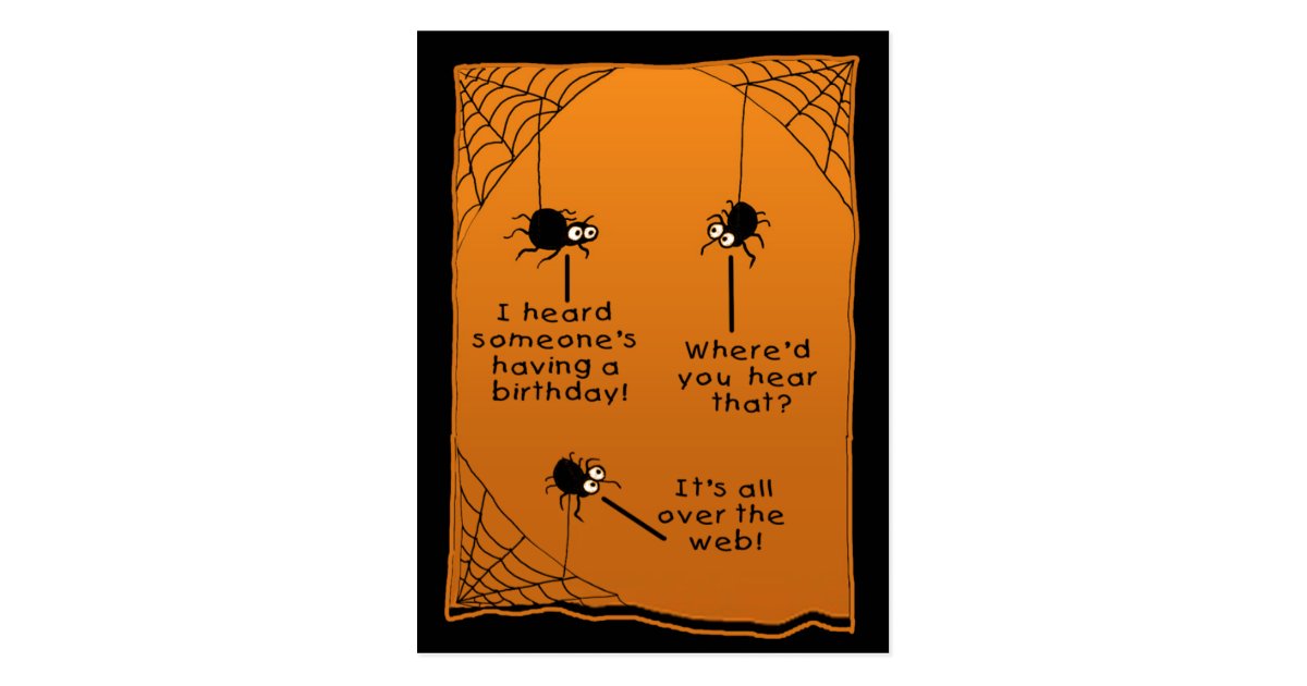 Funny Halloween Birthday Card | Zazzle.com