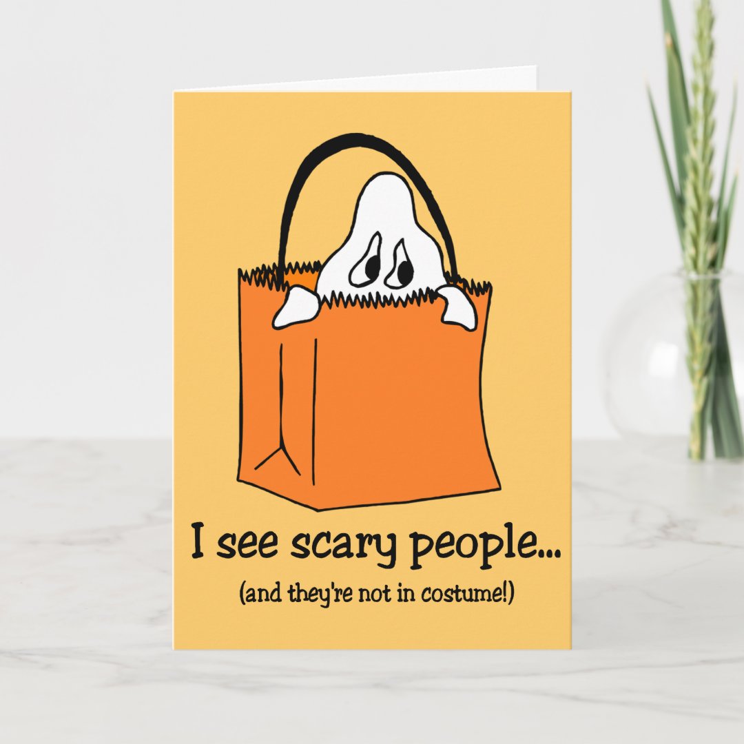 Funny Halloween card | Zazzle