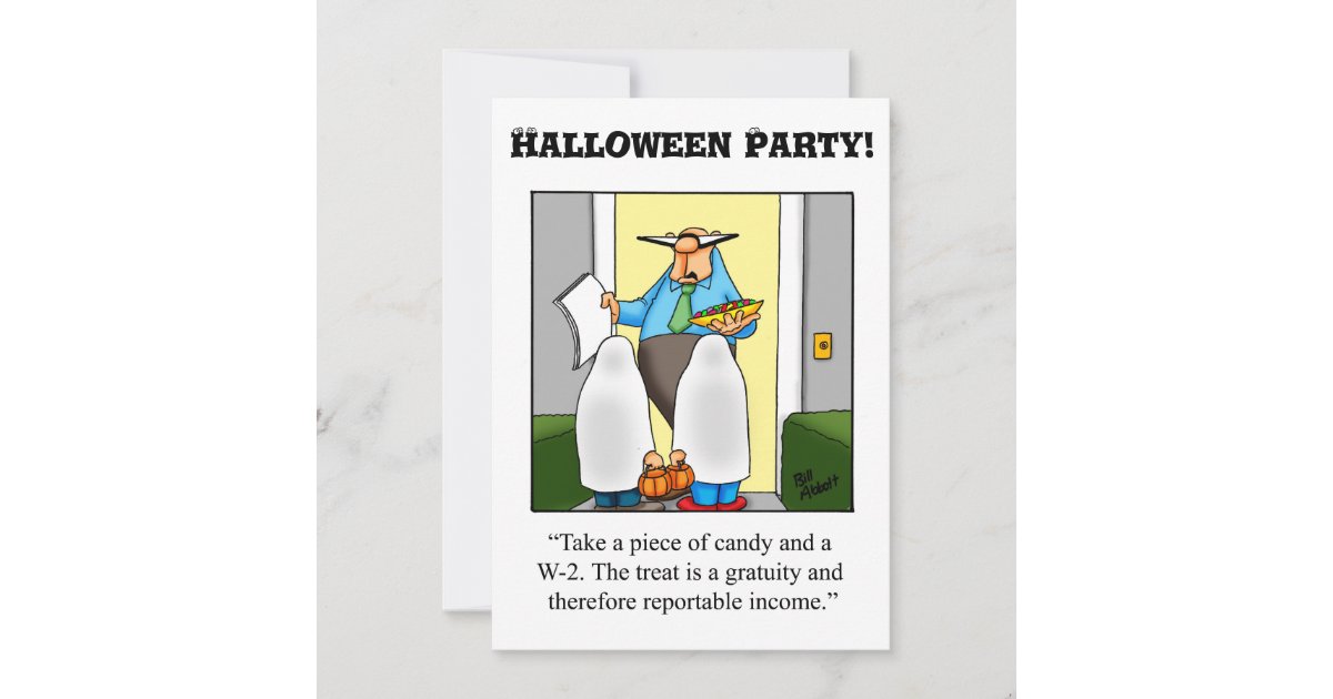 Funny Halloween Humor Party Invitations | Zazzle
