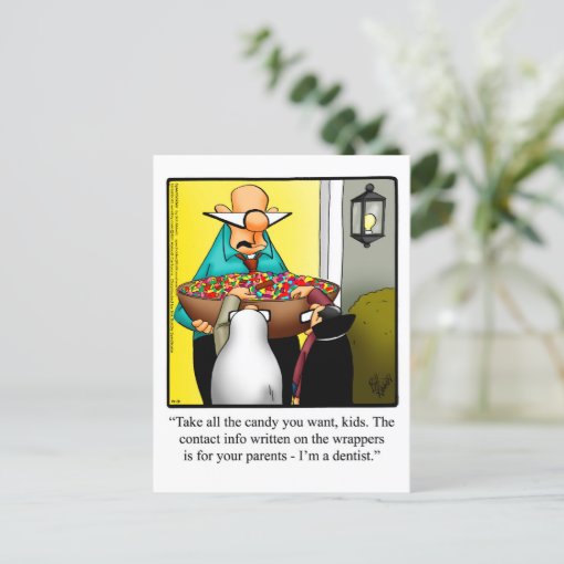 Funny Halloween Humor Postcard | Zazzle