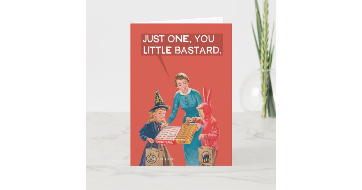 Funny Halloween, just one Card | Zazzle