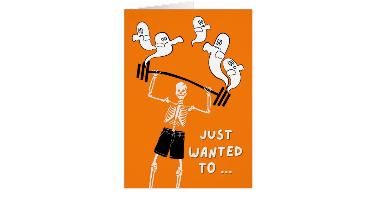 Funny Halloween Lift Up Your Spirits Skeleton | Zazzle