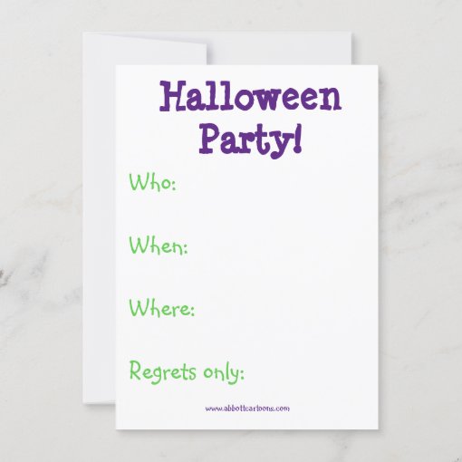 Funny Halloween Party Invitations "Spectickles" | Zazzle