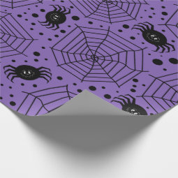 Funny Halloween Spiders Wrapping Paper | Zazzle
