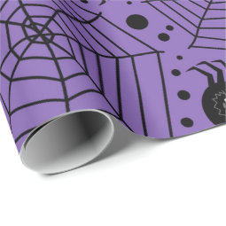 Funny Halloween Spiders Wrapping Paper | Zazzle