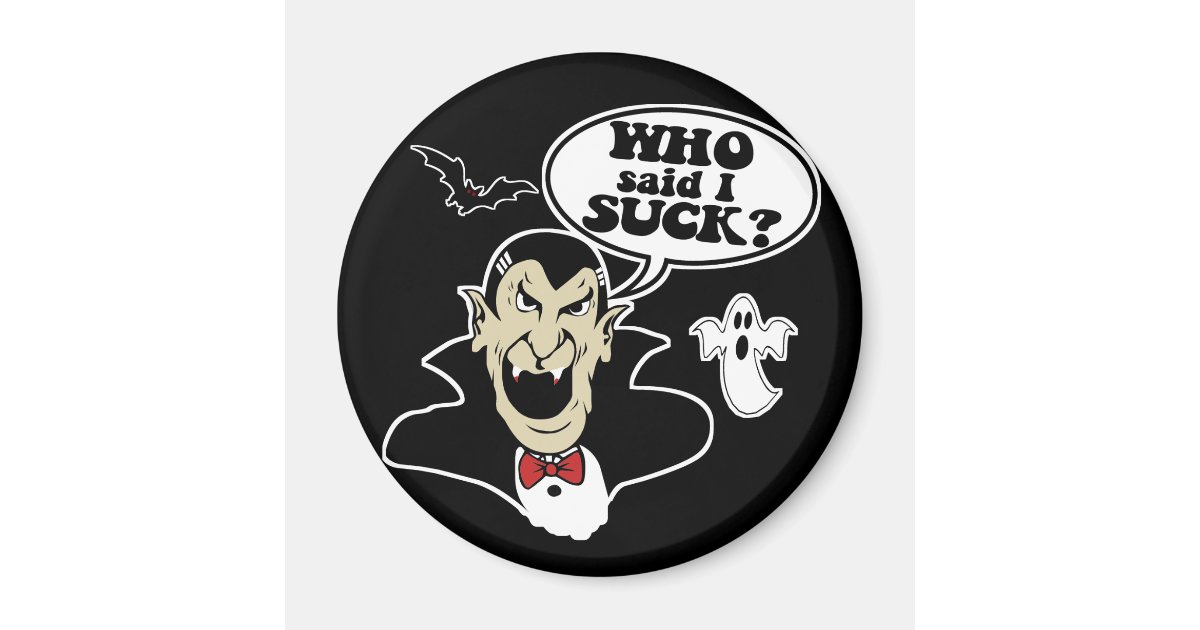 Funny Halloween Vampire Magnet | Zazzle