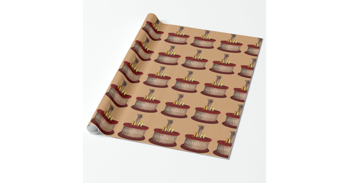 Funny Happy Birthday Camel Wrapping Paper | Zazzle