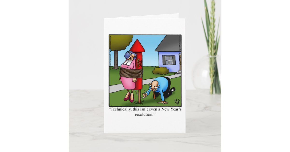 Funny Happy New Year Greeting Card | Zazzle