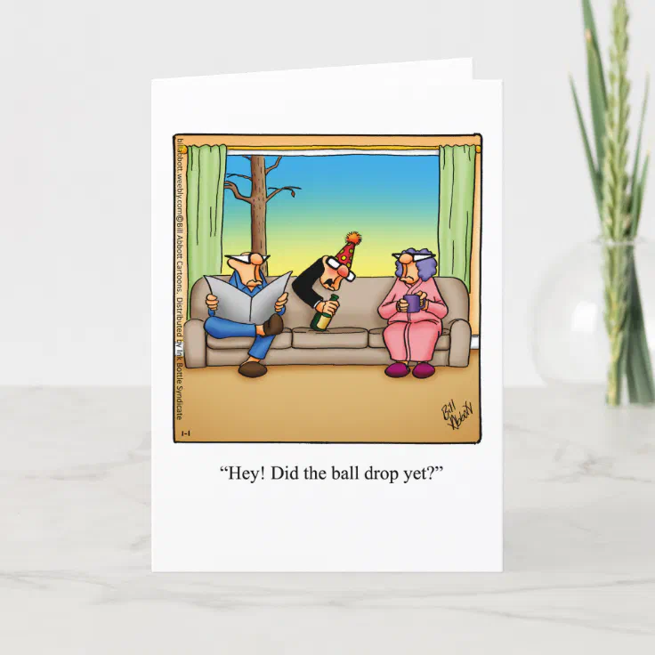 Funny Happy New Year's Day Greeting Card | Zazzle