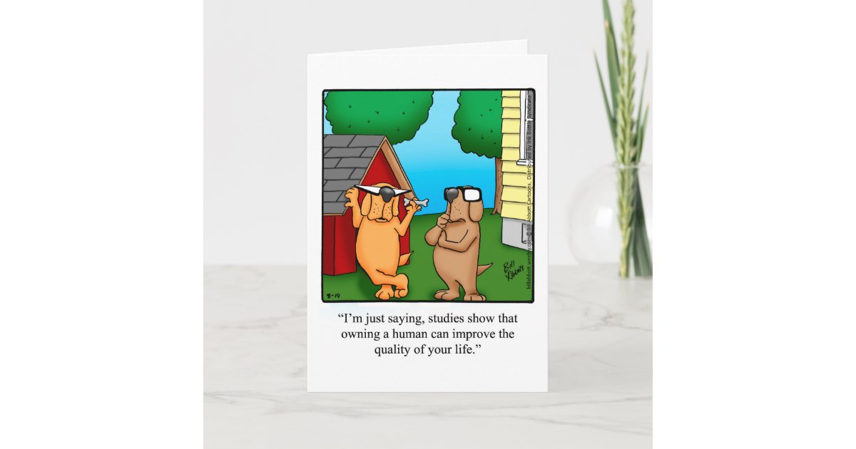 Funny Happy Pet Owner's Day Greeting Card | Zazzle