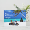 Funny Happy Retirement Party - Biker Motorcyclist Invitation | Zazzle