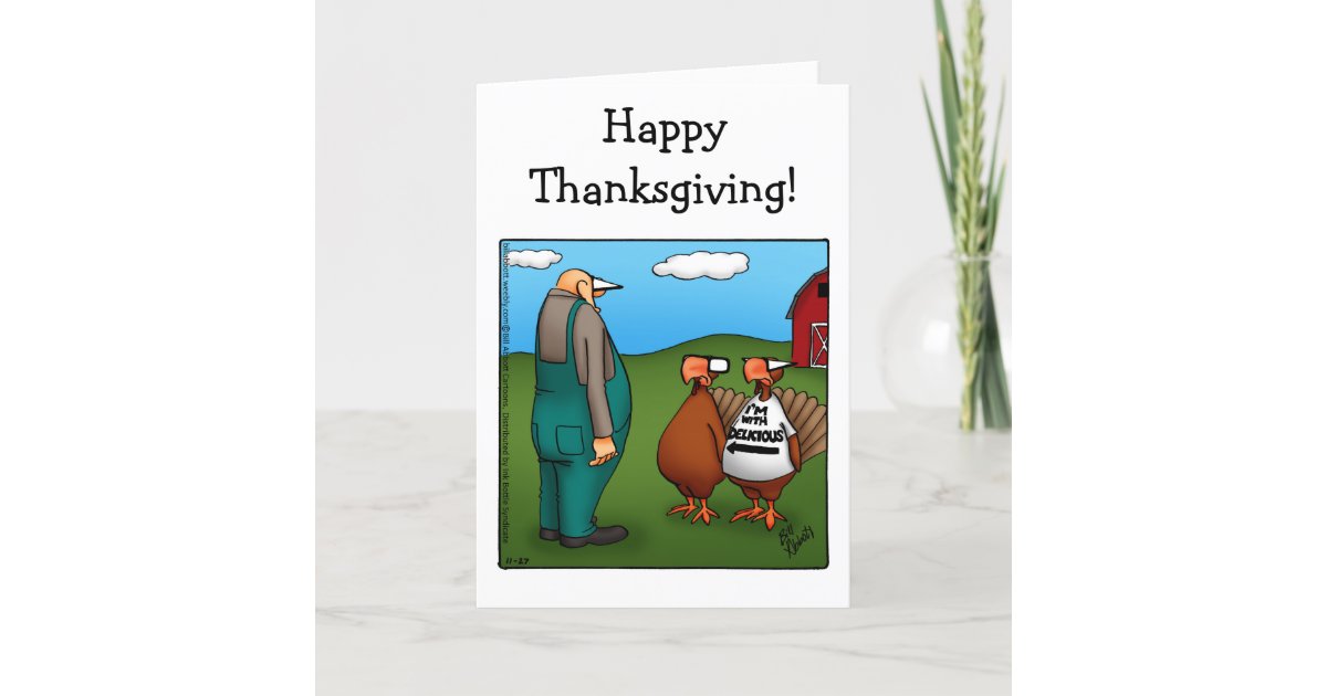 Funny Happy Thanksgiving Greeting Card | Zazzle