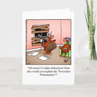 Funny Happy Thanksgiving Humor Greeting Card | Zazzle