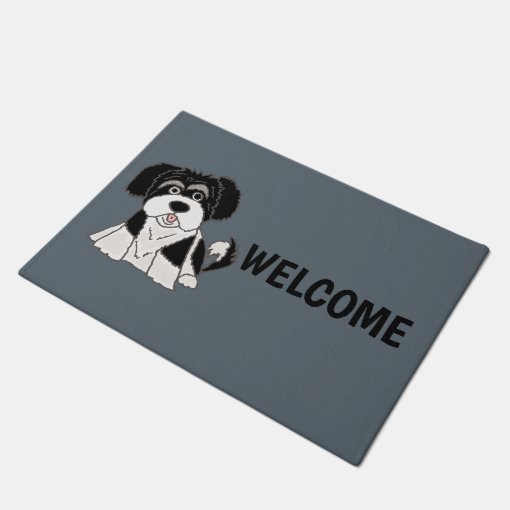 Funny Havanese Puppy Dog Cartoon Doormat | Zazzle