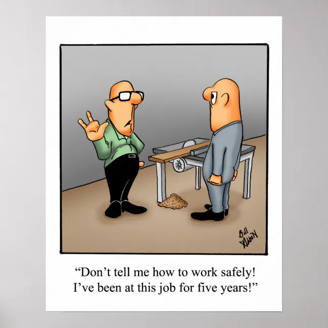 Funny Health Safety Humor Poster | Zazzle