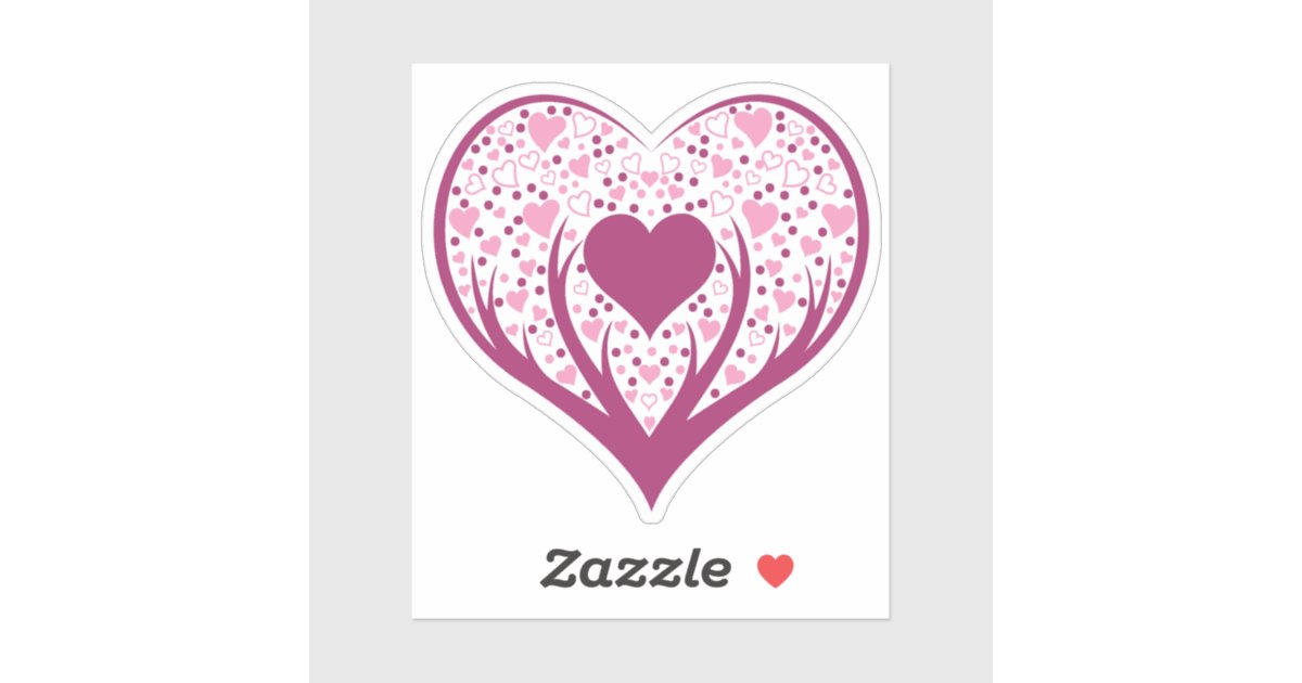 Funny Heart Sticker | Zazzle