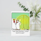 Funny Heavenly Humor Postcard | Zazzle