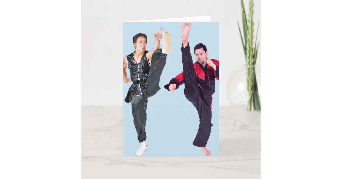 FUNNY HELLO MARTIAL ARTS KARATE GREETING CARD | Zazzle