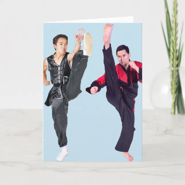 FUNNY HELLO MARTIAL ARTS KARATE GREETING CARD | Zazzle