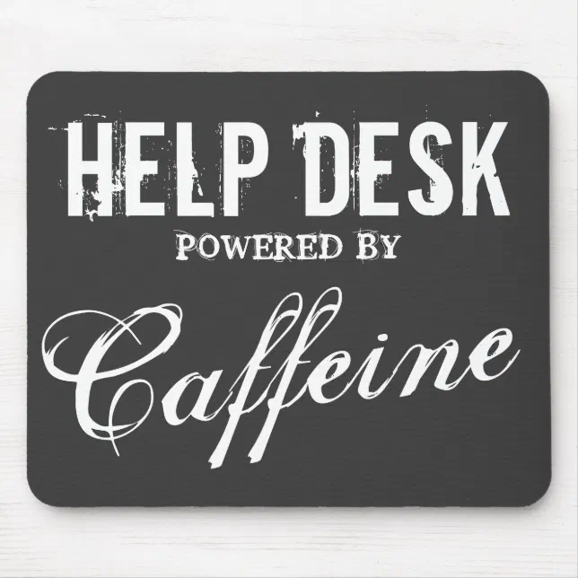 Funny help desk mouse pad | Office humor | Zazzle