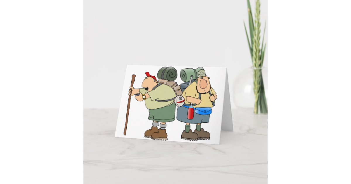 Funny Hikers Outdoor Adventure Camping Humor Card | Zazzle