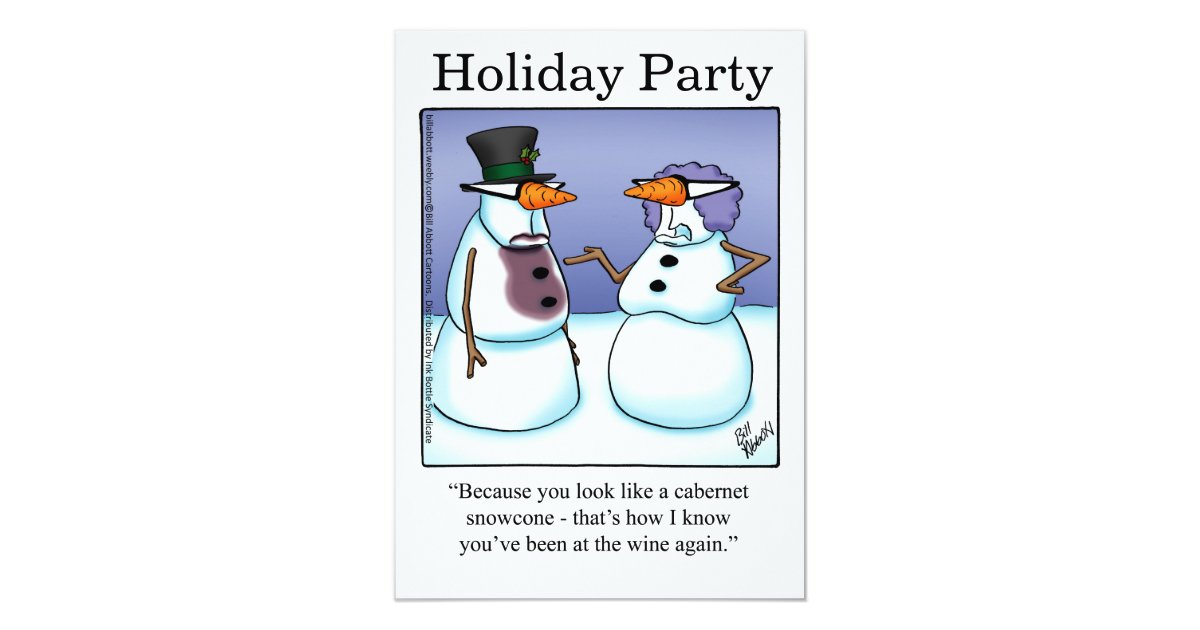 Funny Holiday Party Invitations | Zazzle.com